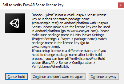 Android Project Configuration — EasyAR Sense Unity Plugin 4.6.0 documentation